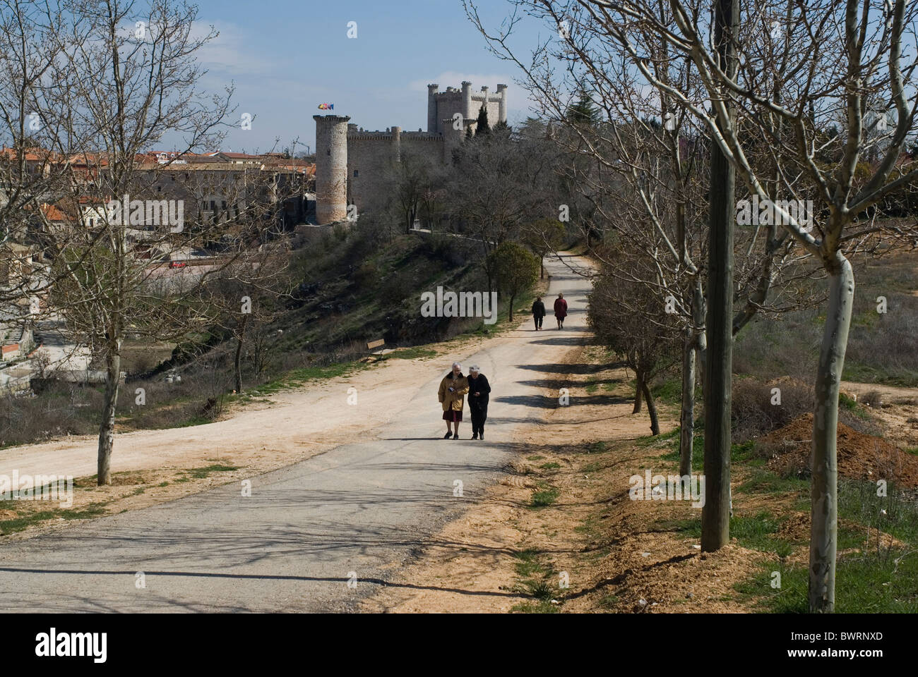 Templar Castle in Torija. Alcarria area. Guadalajara province. Castile ...