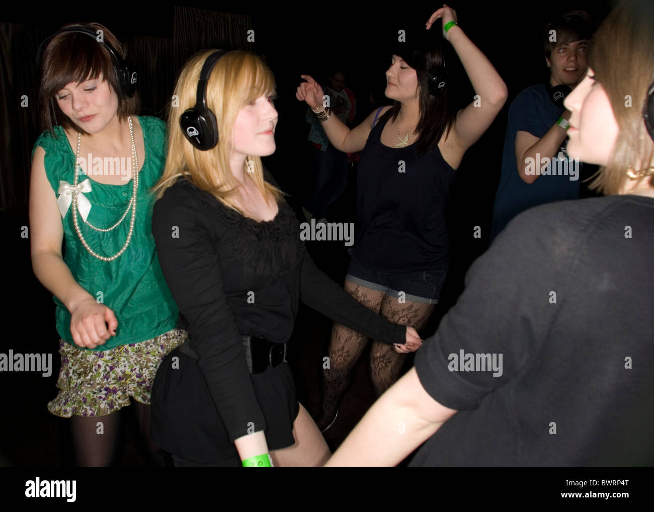 A Silent Disco event Stock Photo - Alamy