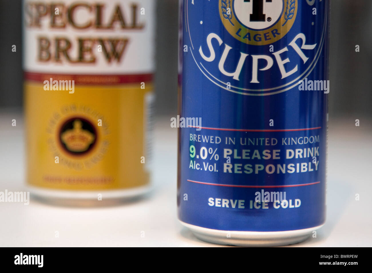 UK government plans to increase duty on strong lager Stock Photo - Alamy