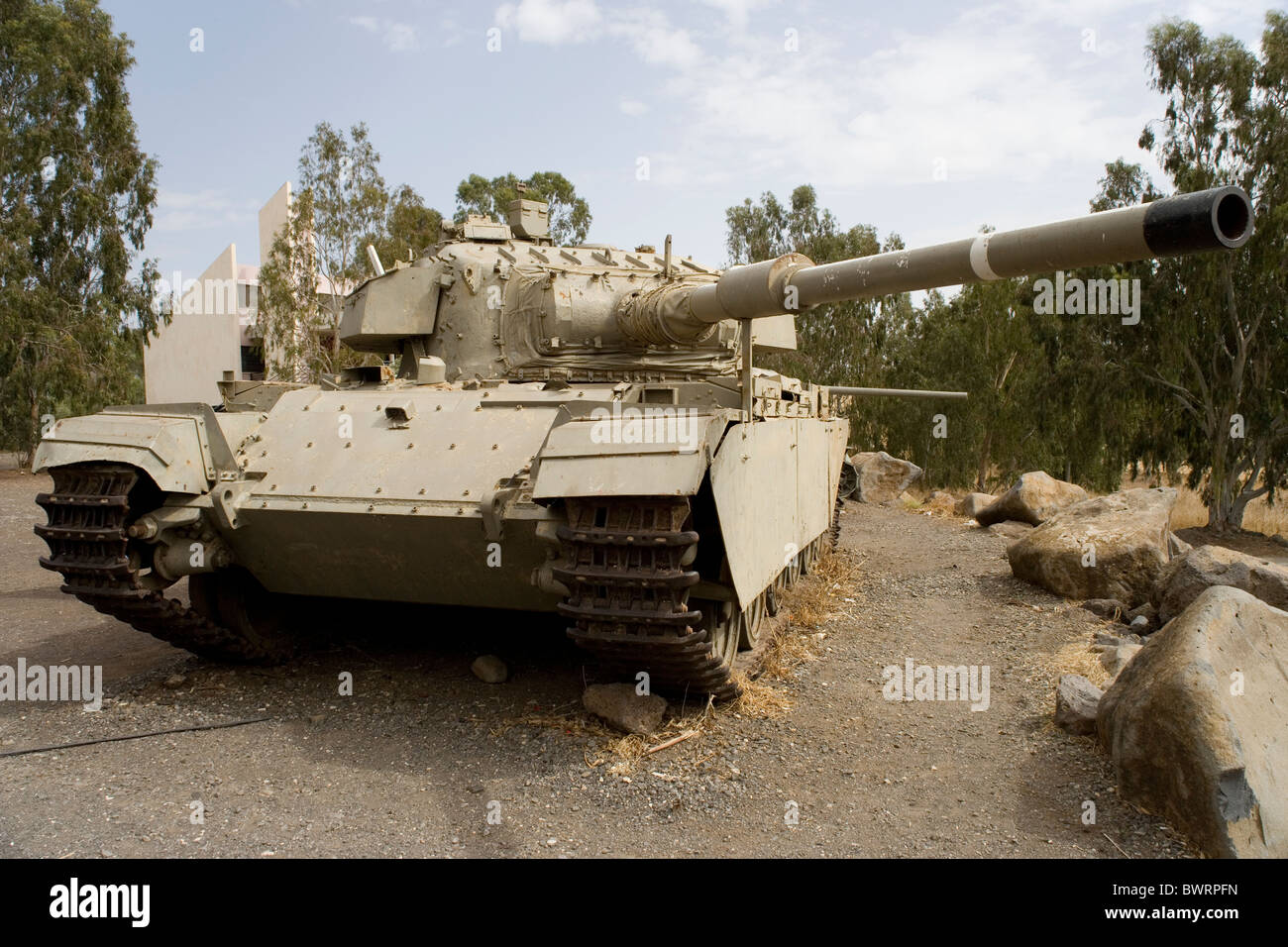 Israeli Centurian tank memorial on the Golan Heights, Israel Stock ...