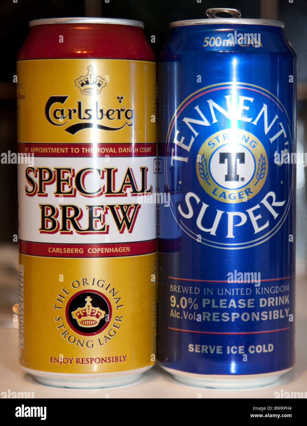 UK government plans to increase duty on strong lager Stock Photo - Alamy