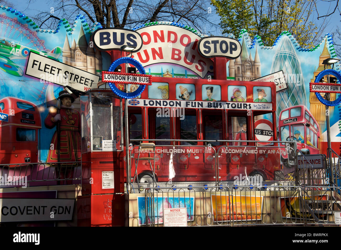 Funfair ride at Hyde Park's Winter Wonderland, London, UK Stock Photo ...