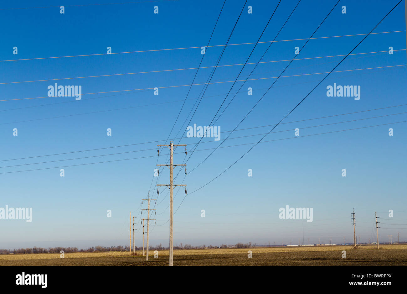 Power lines hi-res stock photography and images - Alamy