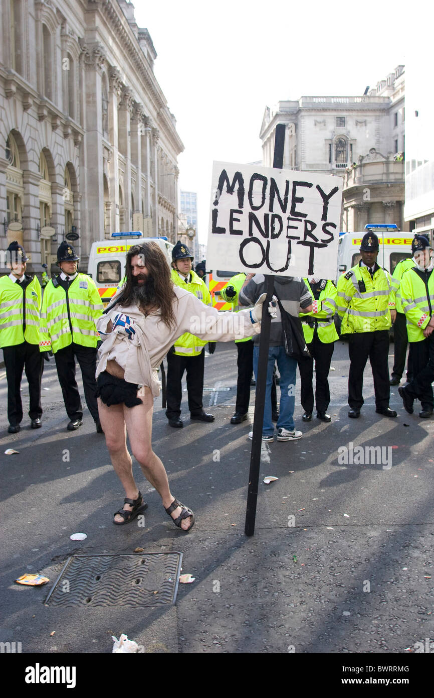 G20 Protests 2009 in London, United Kingdom Stock Photo - Alamy