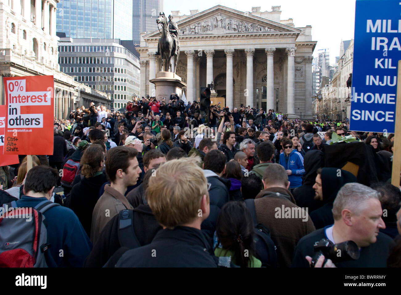 G20 Protests 2009 in London, United Kingdom Stock Photo - Alamy