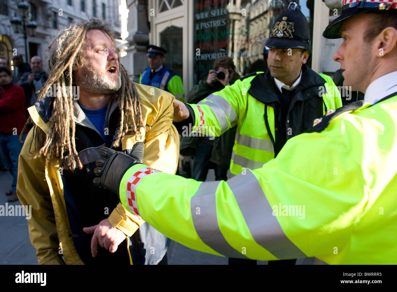 G20 Protests 2009 in London, United Kingdom Stock Photo - Alamy