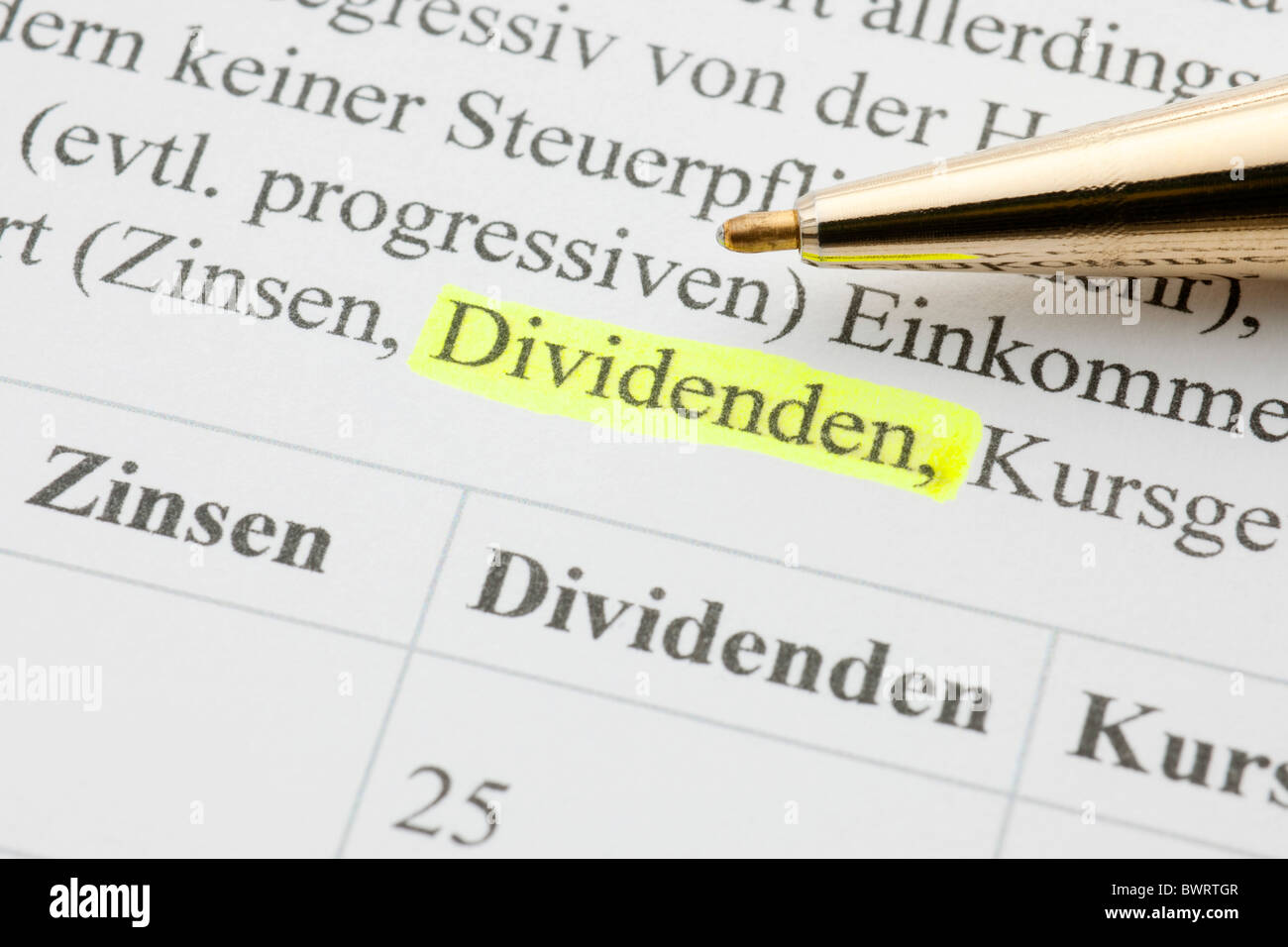 Dividends hi-res stock photography and images - Alamy
