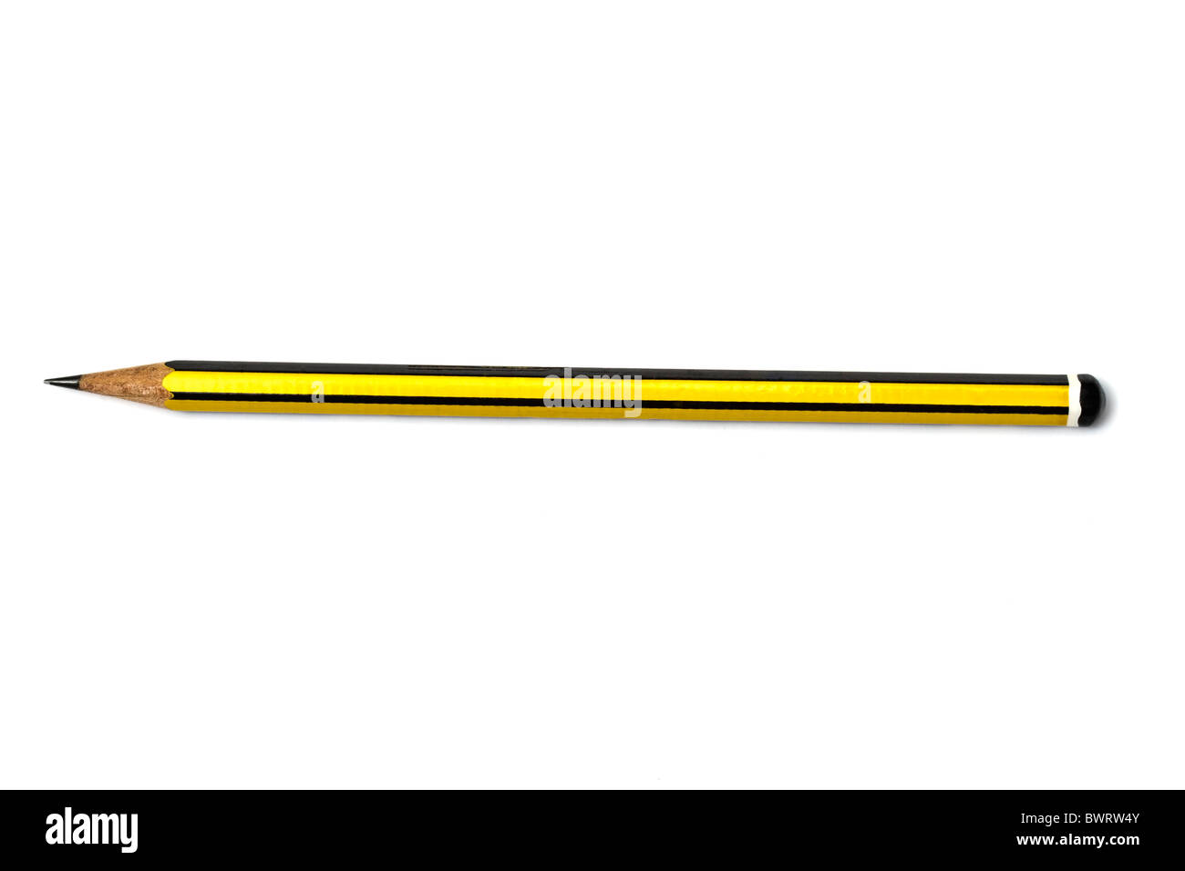 Yellow pencil isolated on white background Stock Photo - Alamy