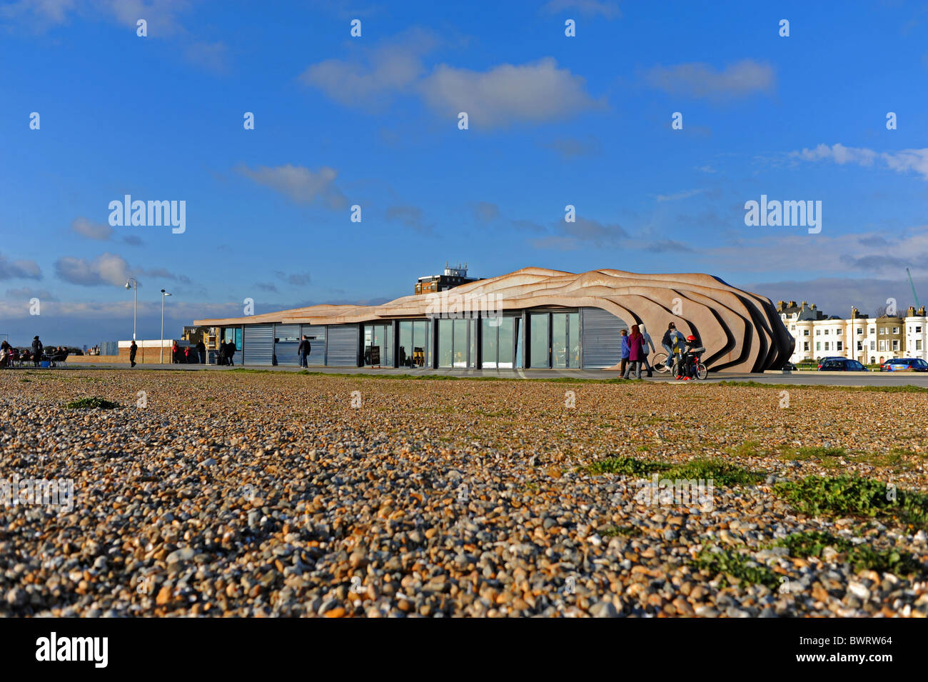 The East Beach cafe on Littlehampton seafront West Sussex Uk Stock ...