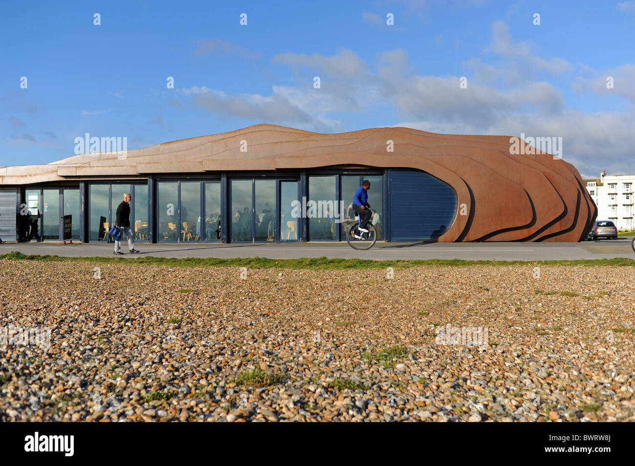 The East Beach Cafe on Littlehampton seafront West Sussex UK Stock ...