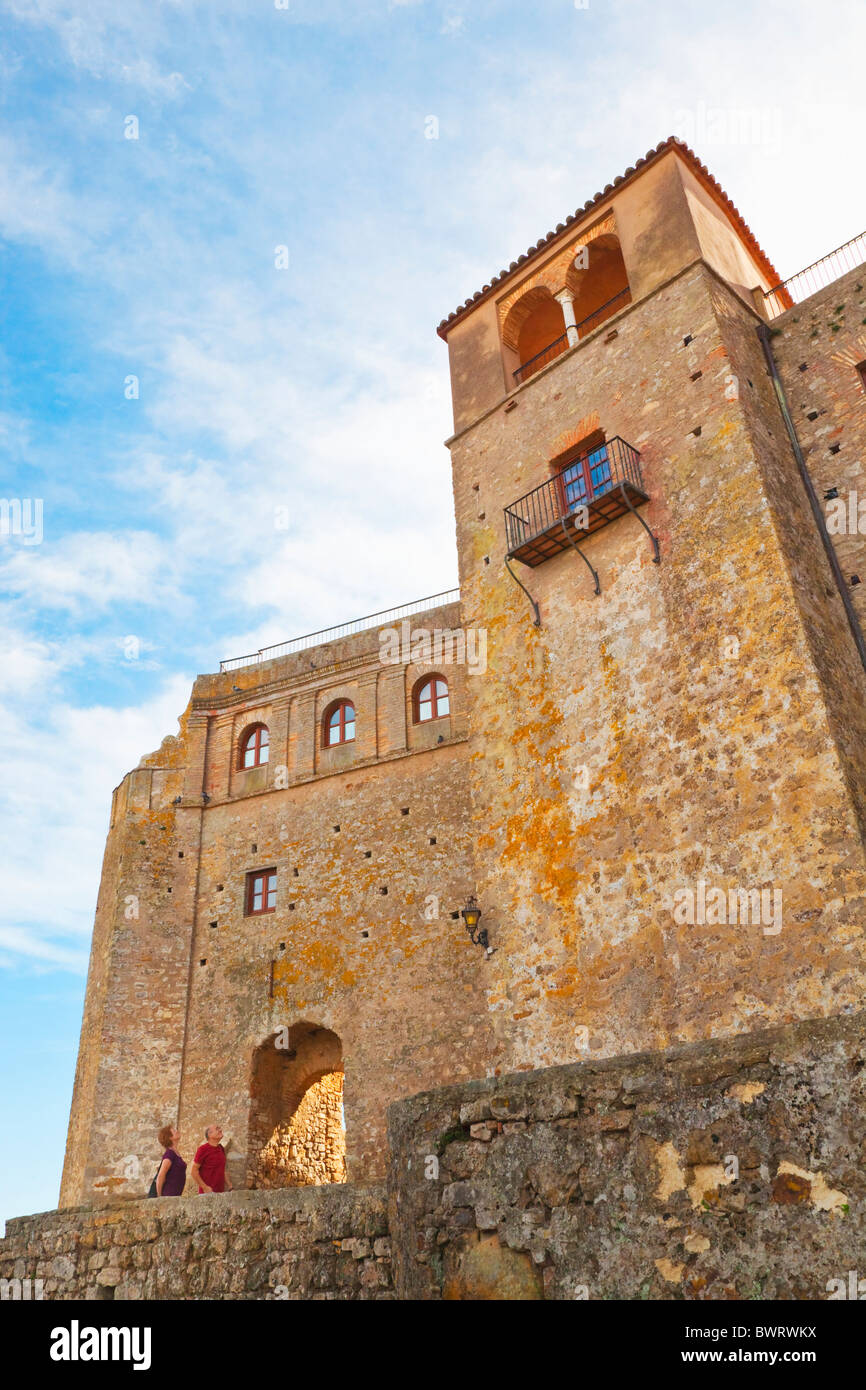 Castellar de la Frontera, Cadiz Province, Spain. Entrance to the town ...