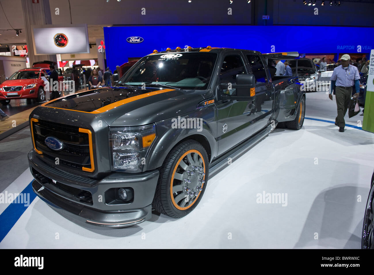 A modified Ford pickup at the 2010 LA Auto Show, Los Angeles ...