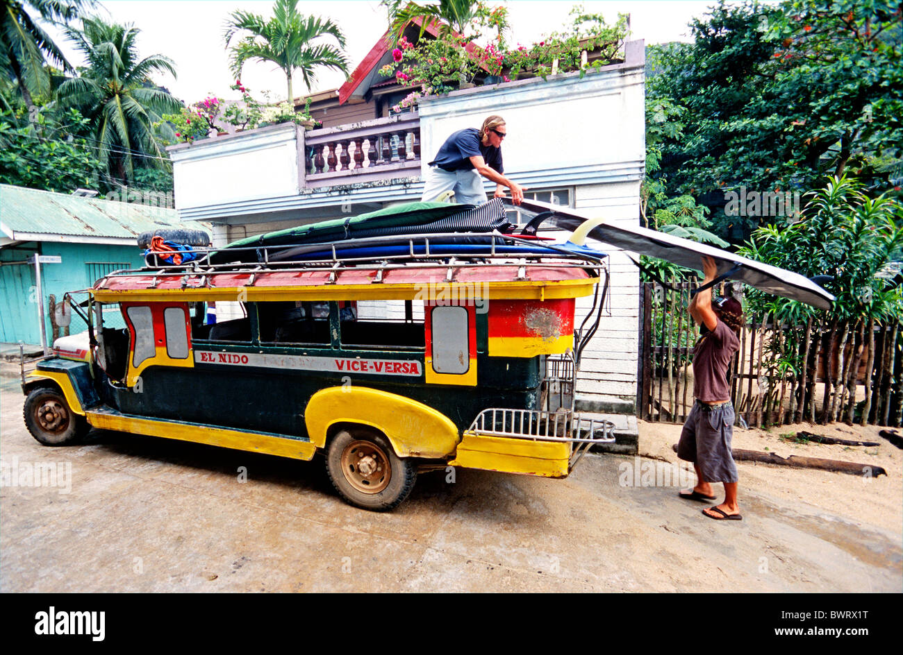 Philippines, Palawan Province, El Nido, jeepney Stock Photo - Alamy