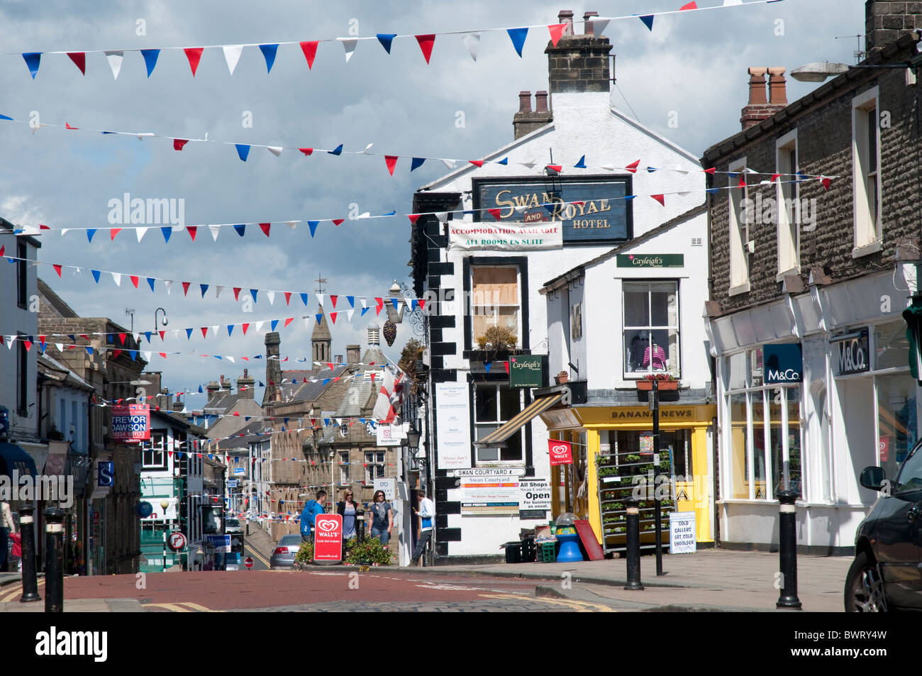 Clitheroe a small town in Northern England with a small Norman Castle ...