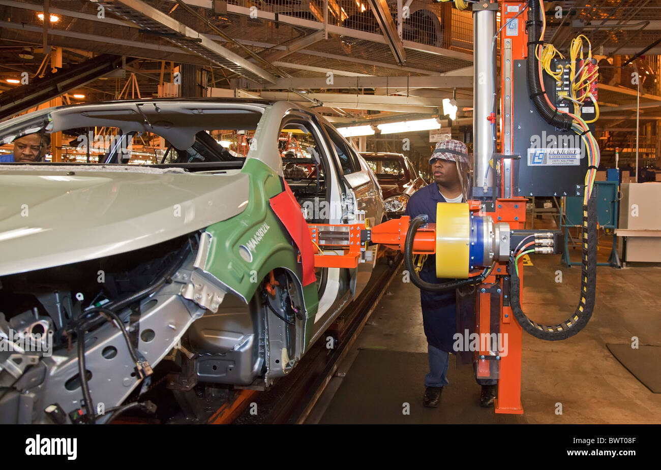 Chevrolet Volt on General Motors Assembly Line Stock Photo - Alamy