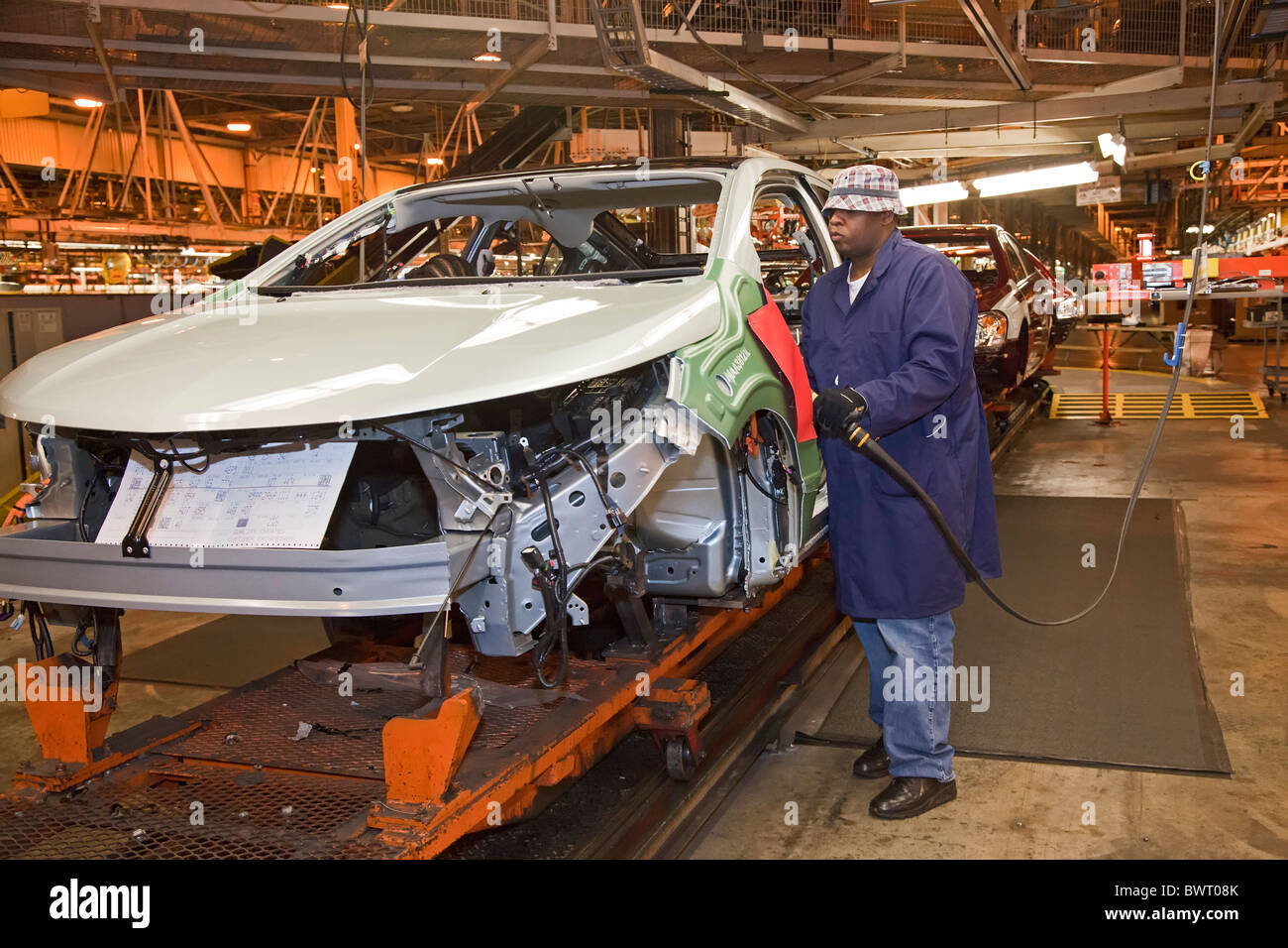 Chevrolet Volt on General Motors Assembly Line Stock Photo - Alamy