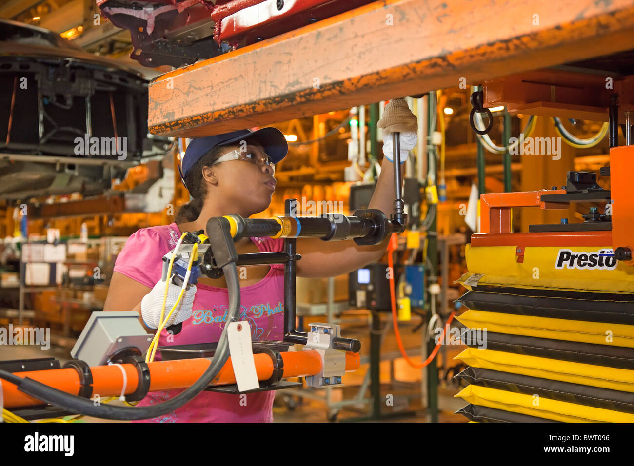 Chevrolet Volt on General Motors Assembly Line Stock Photo - Alamy