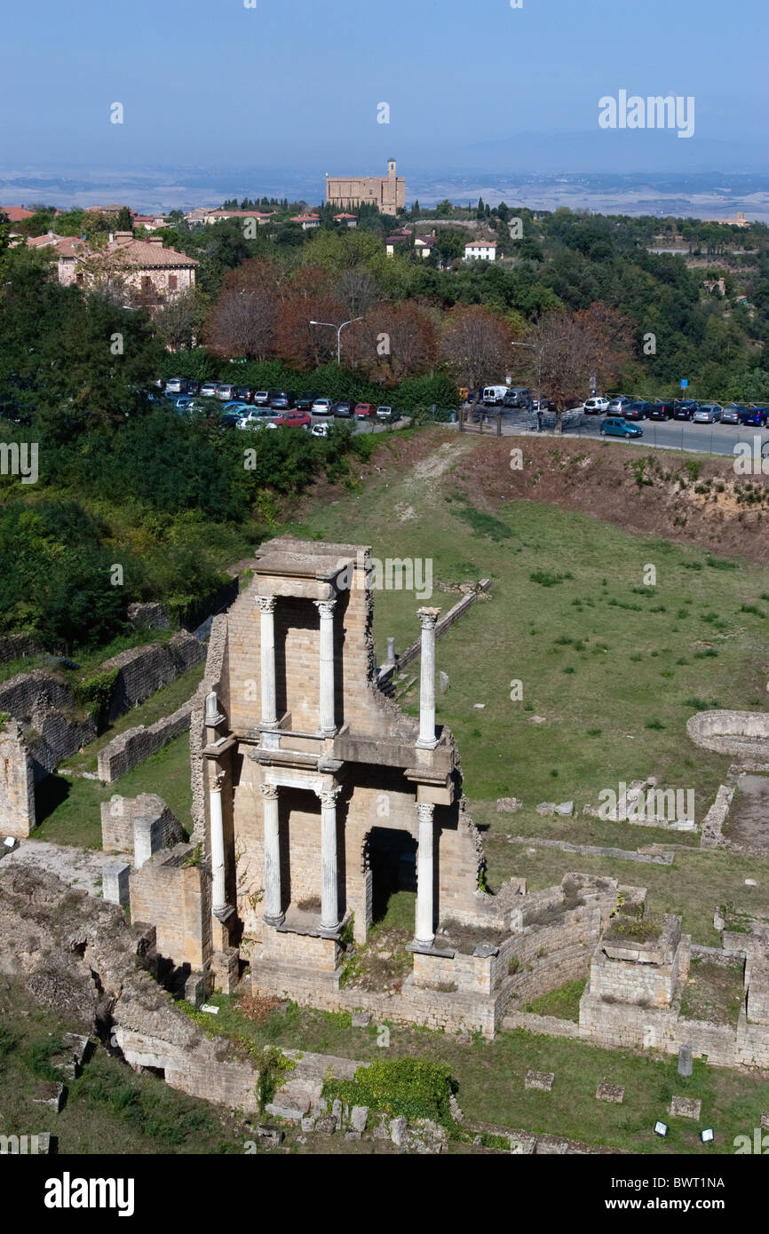 amphitheater Italy Roman ruins Volterra theater Toscana Tuscany Italy ...