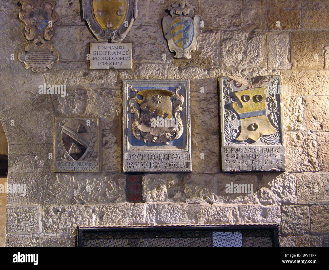 "Palazzo Pretorio" old brick signs marks artistic handcraft craft art ...