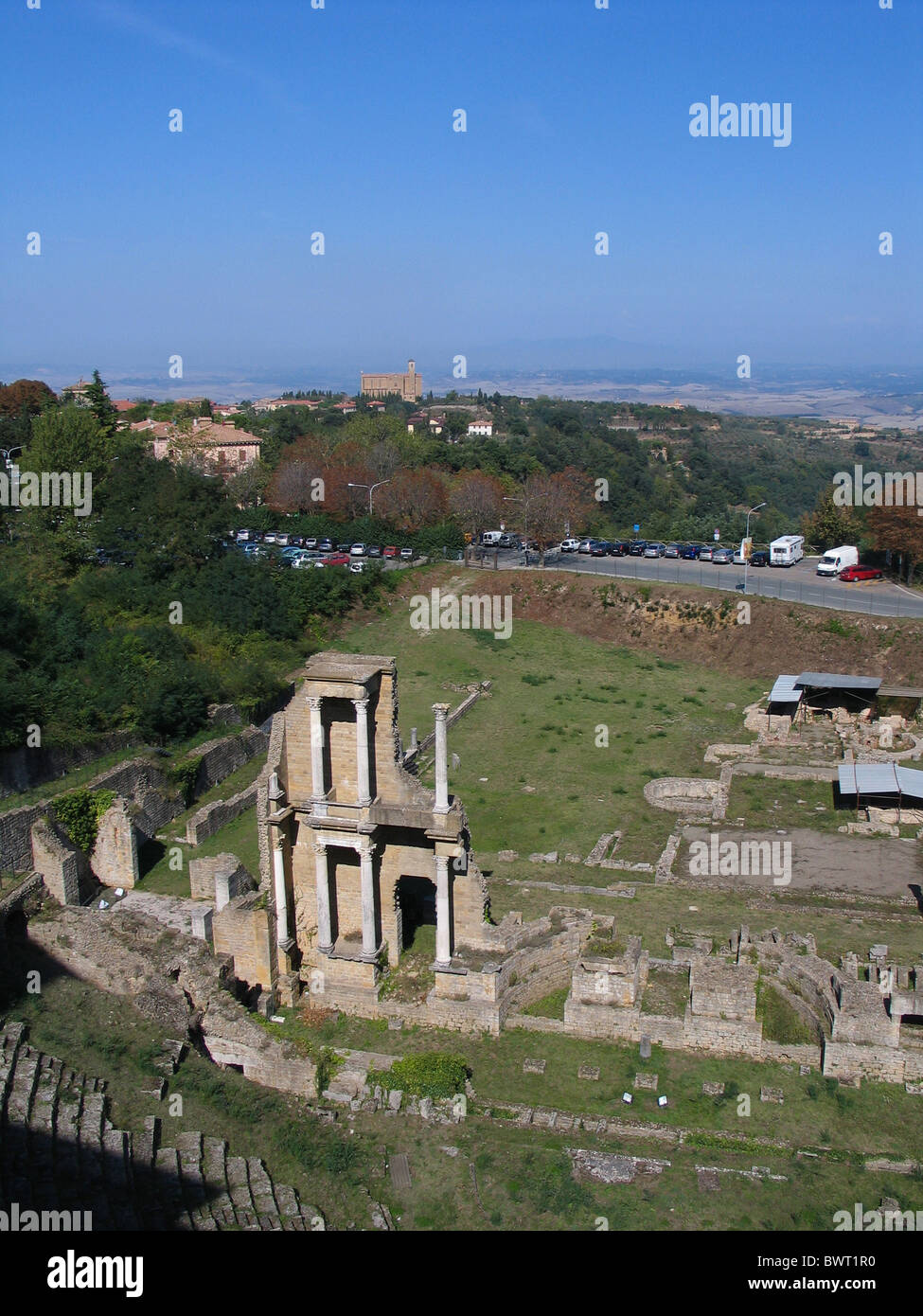 Volterra theater amphitheater Italy Roman ruins Toscana Tuscany Italy ...