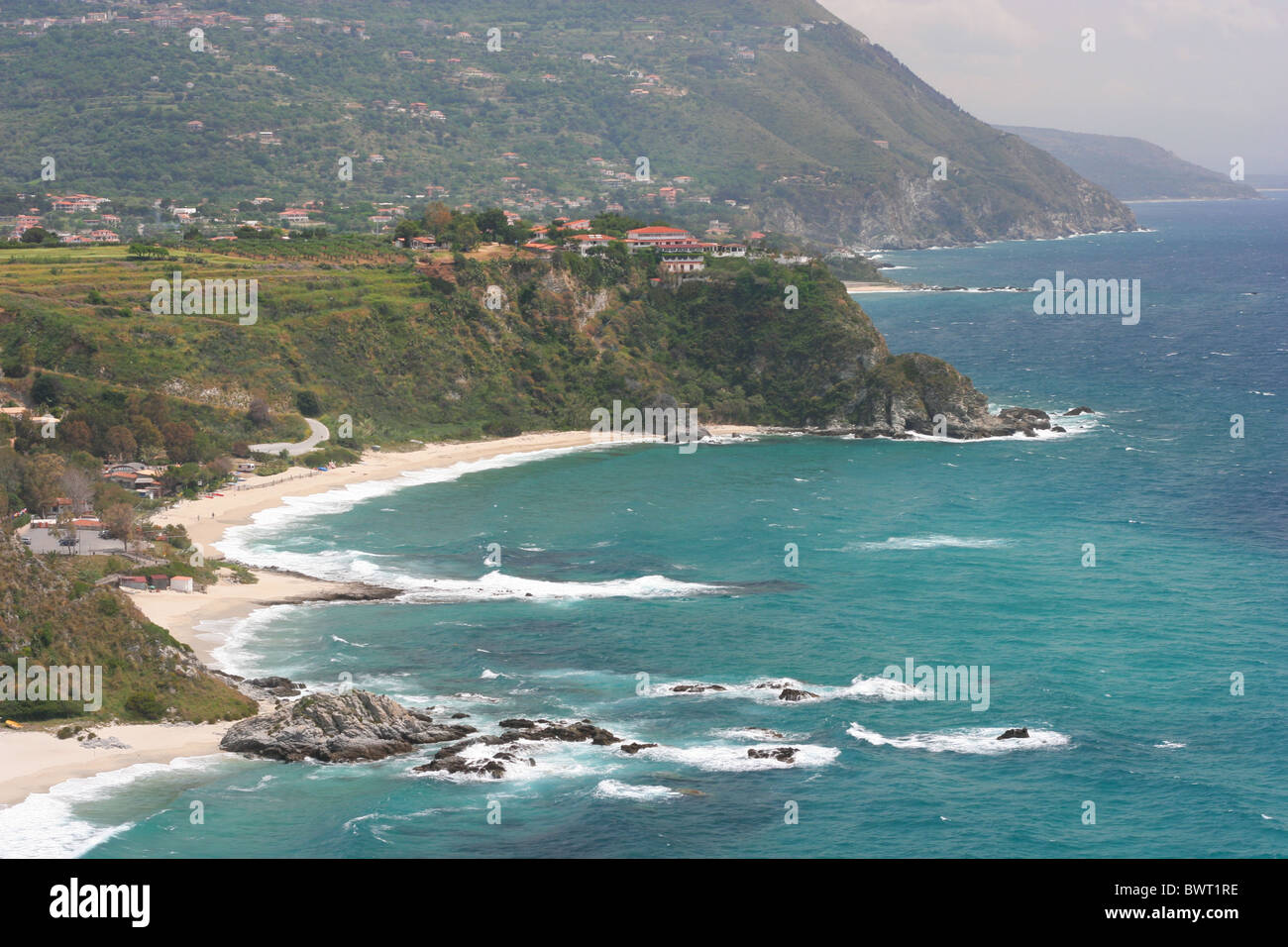Coastline of southern Italy, Tropea, Calabria Stock Photo - Alamy