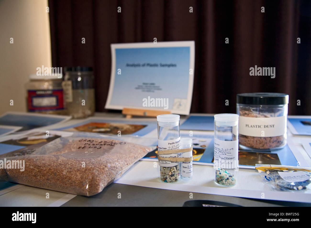 Plastic samples collected from the ocean. Algalita Marine Research ...