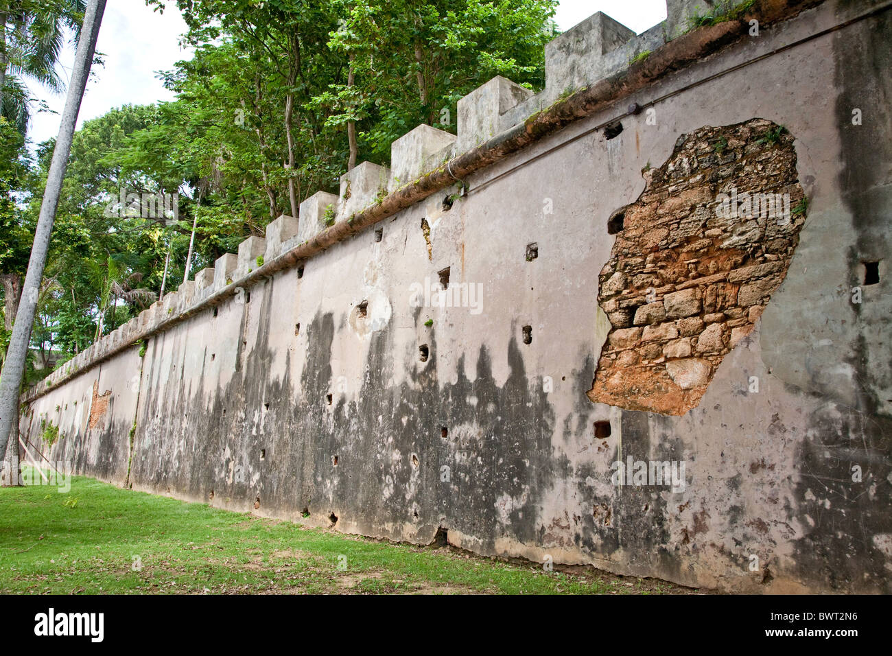 City wall in San Juan;Puerto Rico Stock Photo - Alamy