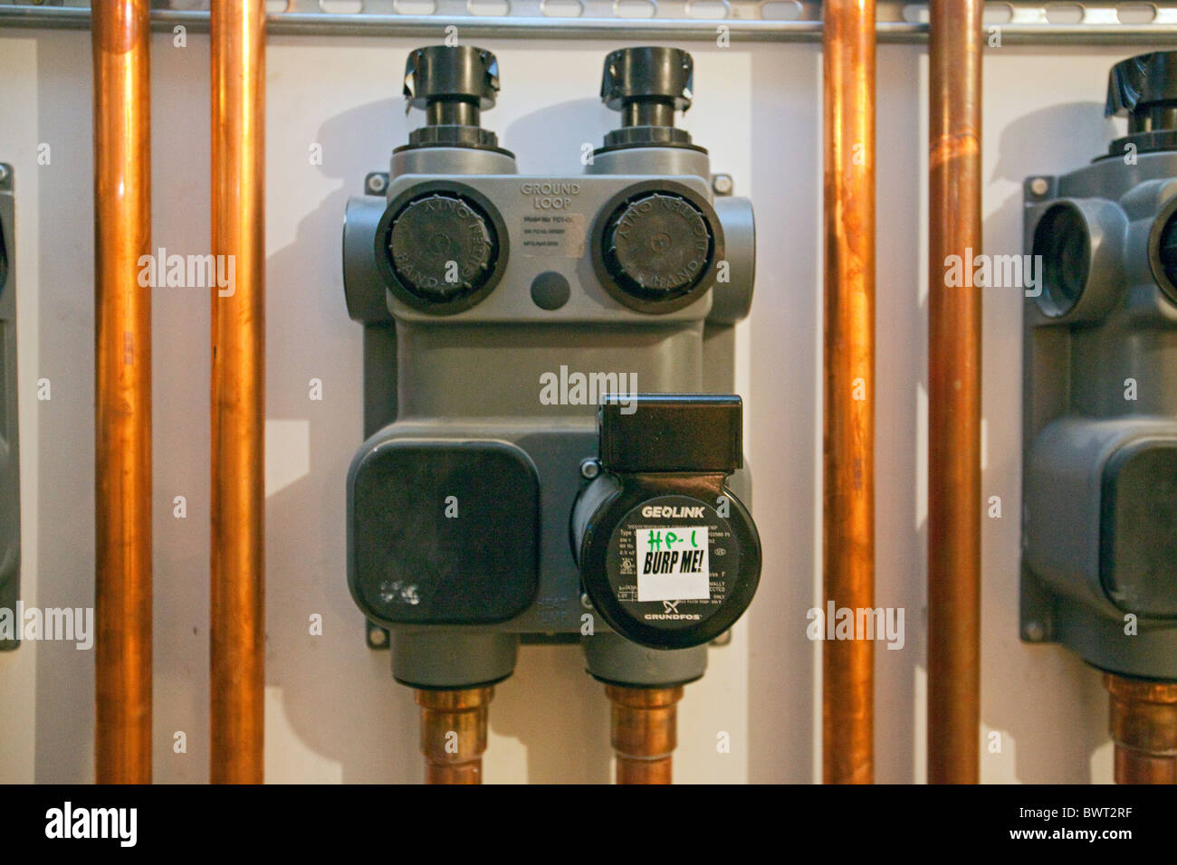 Loop Pump Module (Flowcenter). Geothermal Heat Pump in new residential ...