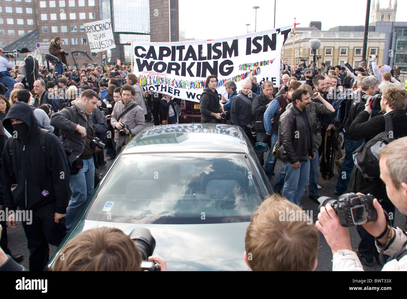 G20 Protests 2009 in London, United Kingdom Stock Photo - Alamy