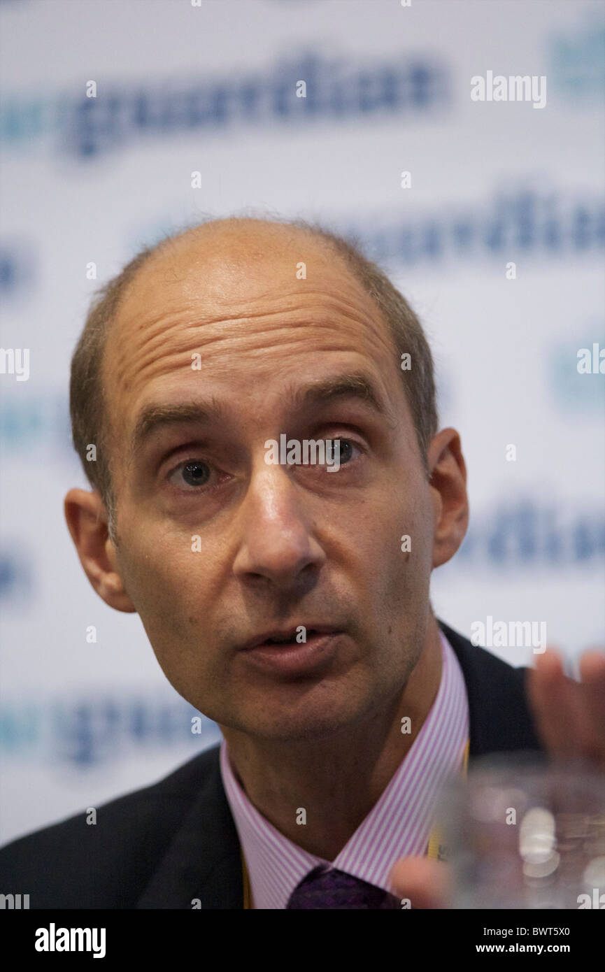 Labour MP Lord Andrew Adonis reacts during a panel discussion regarding ...
