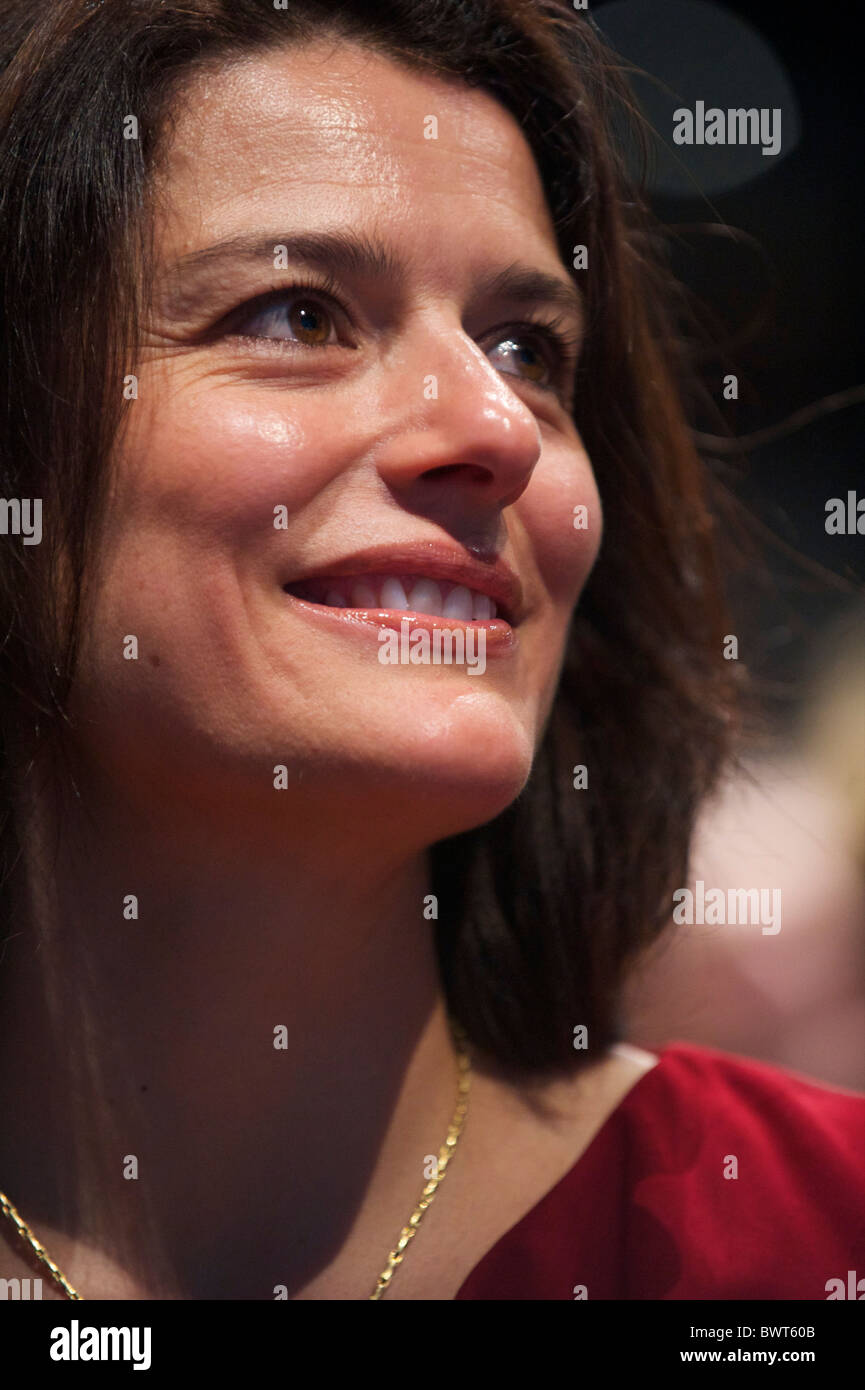 Miriam González Durántez, Nick Clegg's wife, sits first row, listening ...
