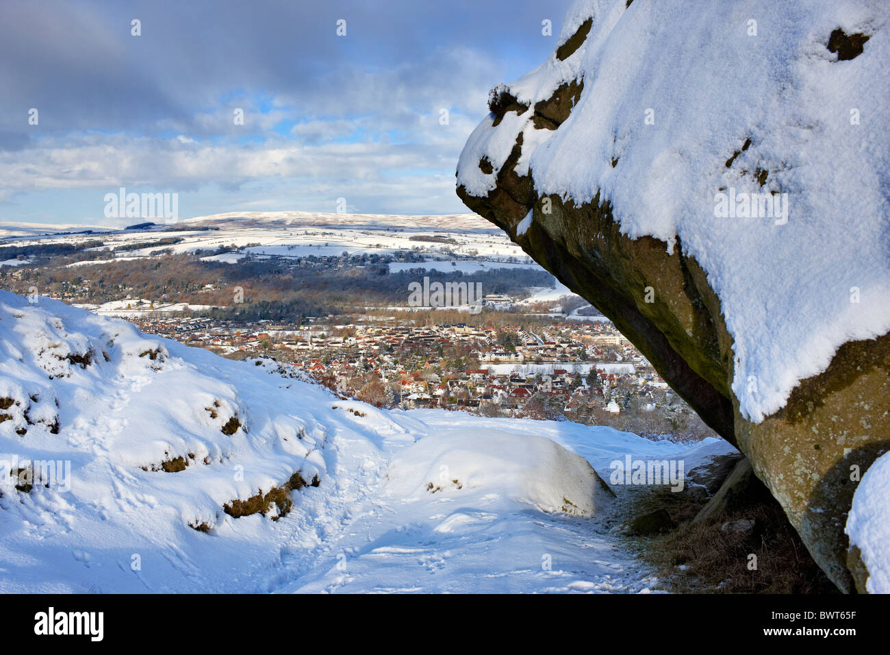 Cow and calf rocks on ilkley moor hi-res stock photography and images ...
