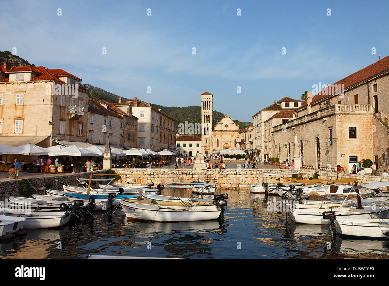 Croatia hvar island hvar cathedral st stjepan hi-res stock photography ...