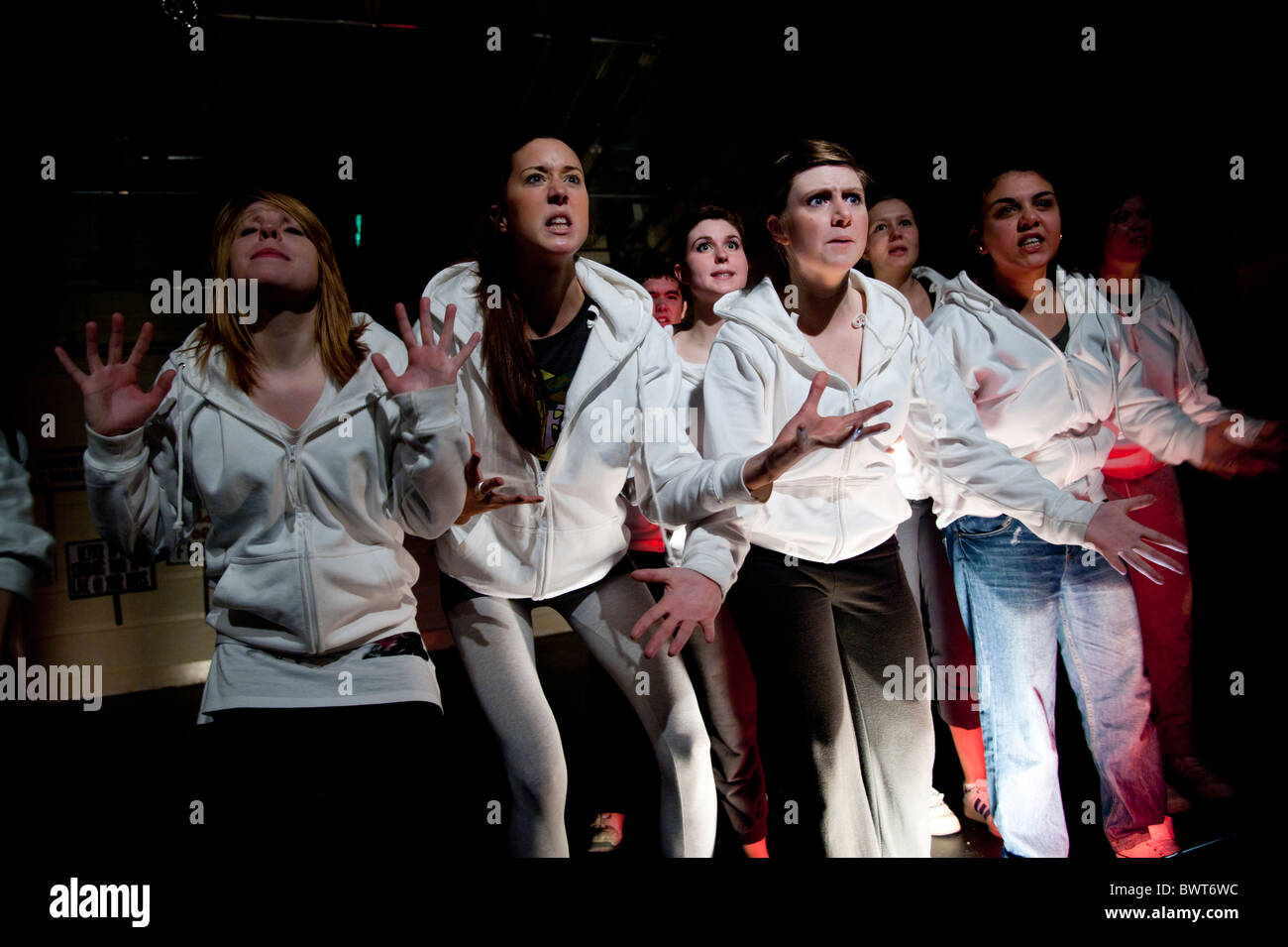 Drama and Theatre studies students Aberystwyth University performing ...