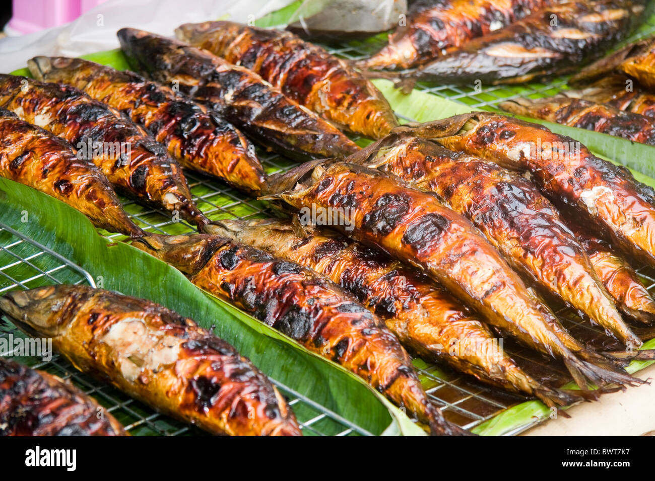 Barbecued fish on Phuket weekend market, Thailand Stock Photo - Alamy