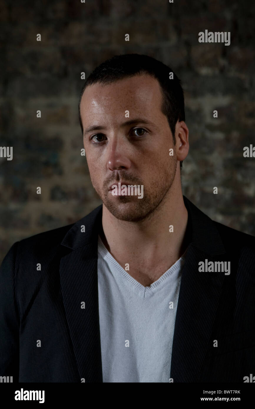 Photo shoot with male model in London Stock Photo - Alamy