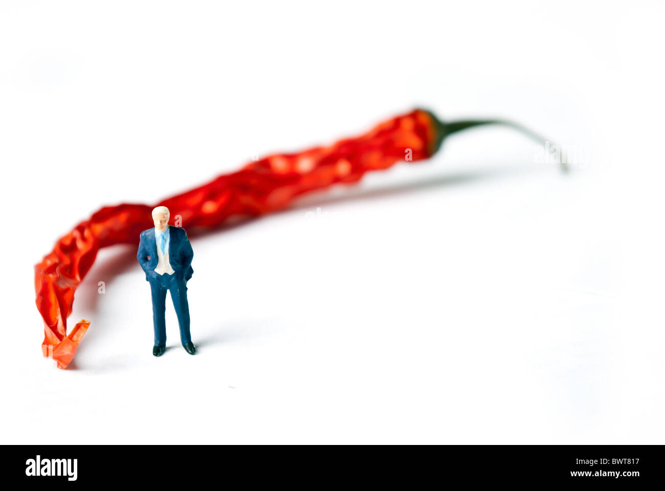 Miniature man world map Cut Out Stock Images & Pictures - Alamy