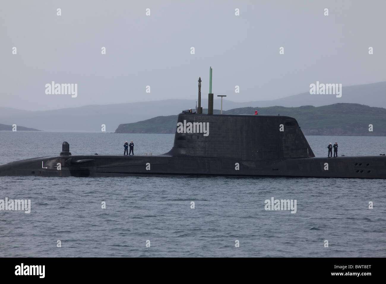 HMS Astute the Royal Navy's most advanced submarine in the waters off ...