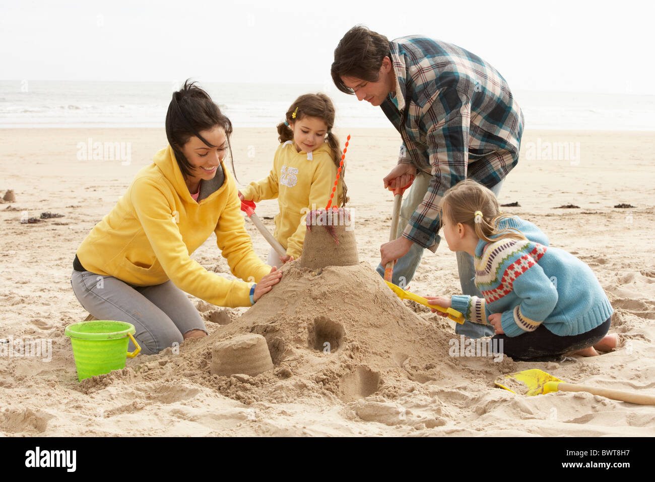 Father and son making fun at the beach hi-res stock photography and ...