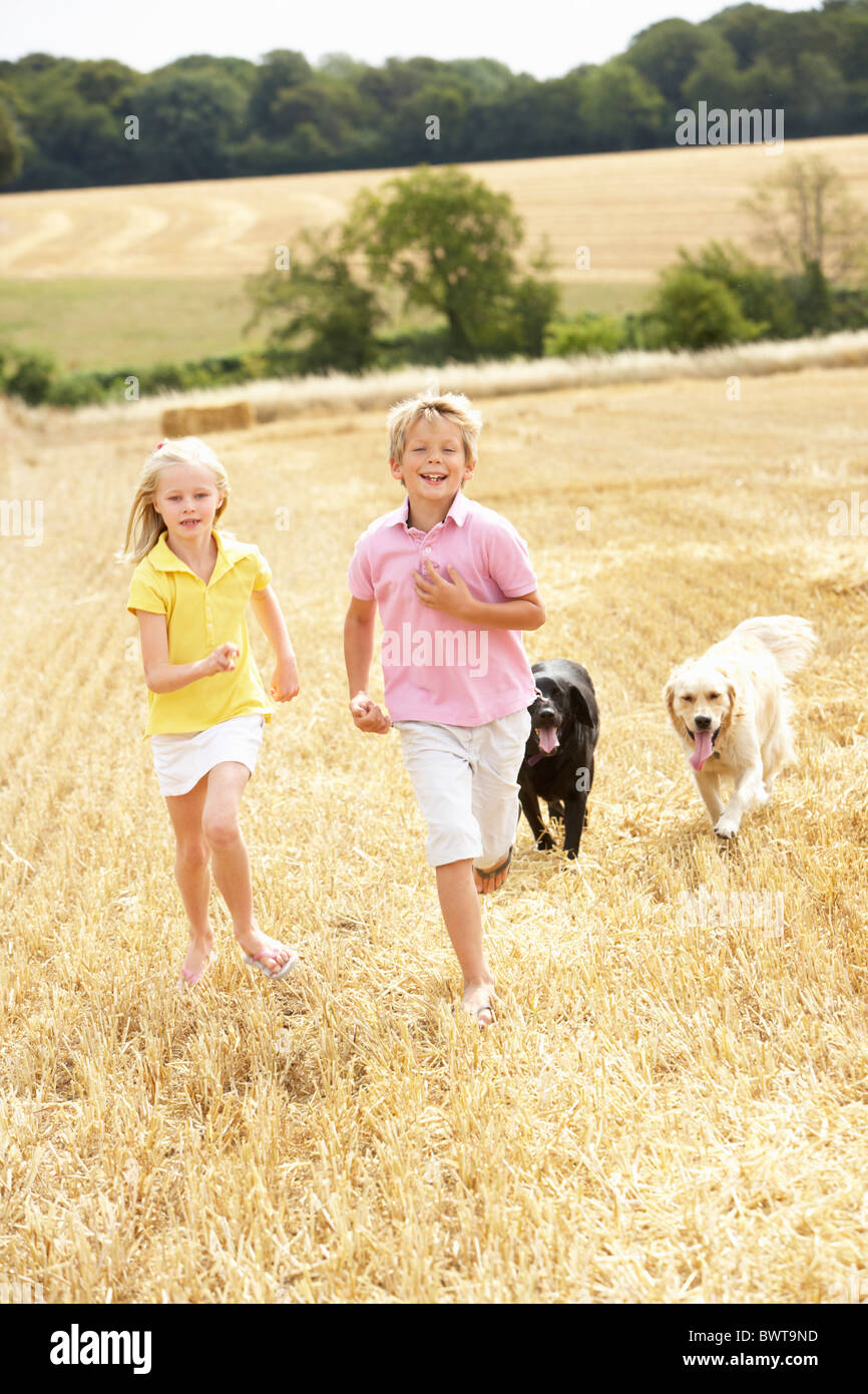 Children and their dogs hi-res stock photography and images - Alamy