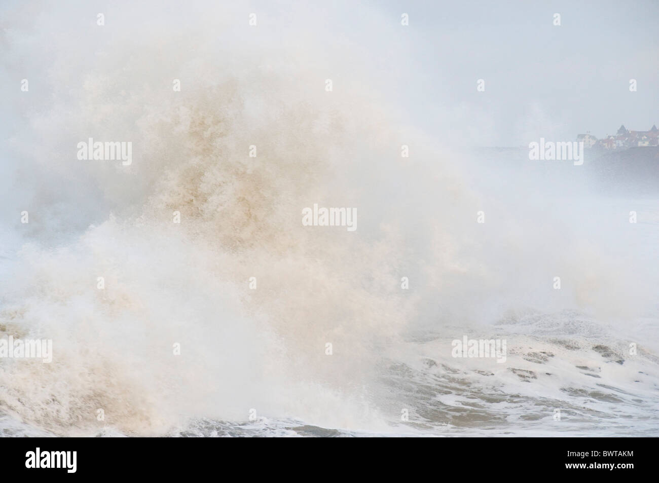 Waves splashing into each other Stock Photo - Alamy