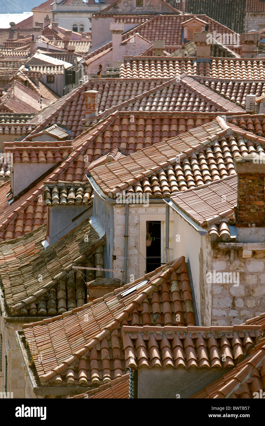 Terracotta rooftops Dubrovnik Stock Photo - Alamy