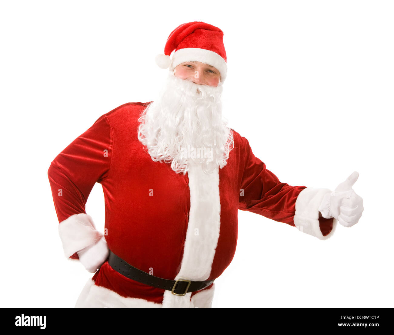 Santa showing ok sign hi-res stock photography and images - Alamy