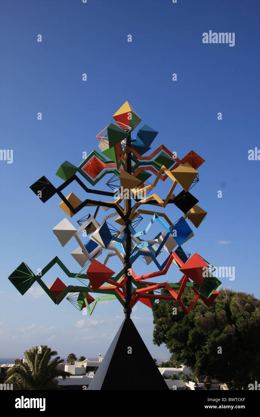 Wind sculpture cesar manrique lanzarote hi-res stock photography and ...