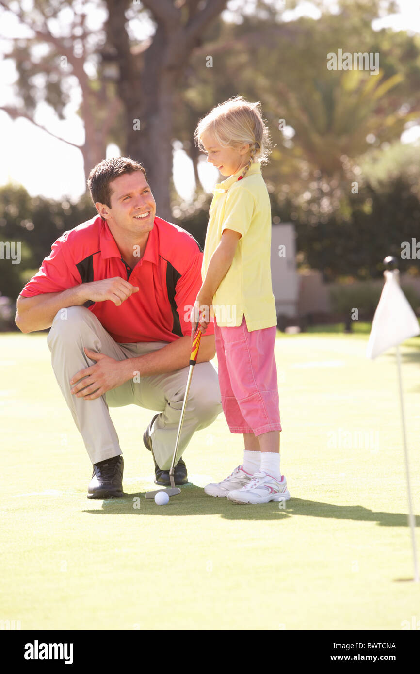 Father and daughter golf hi-res stock photography and images - Alamy