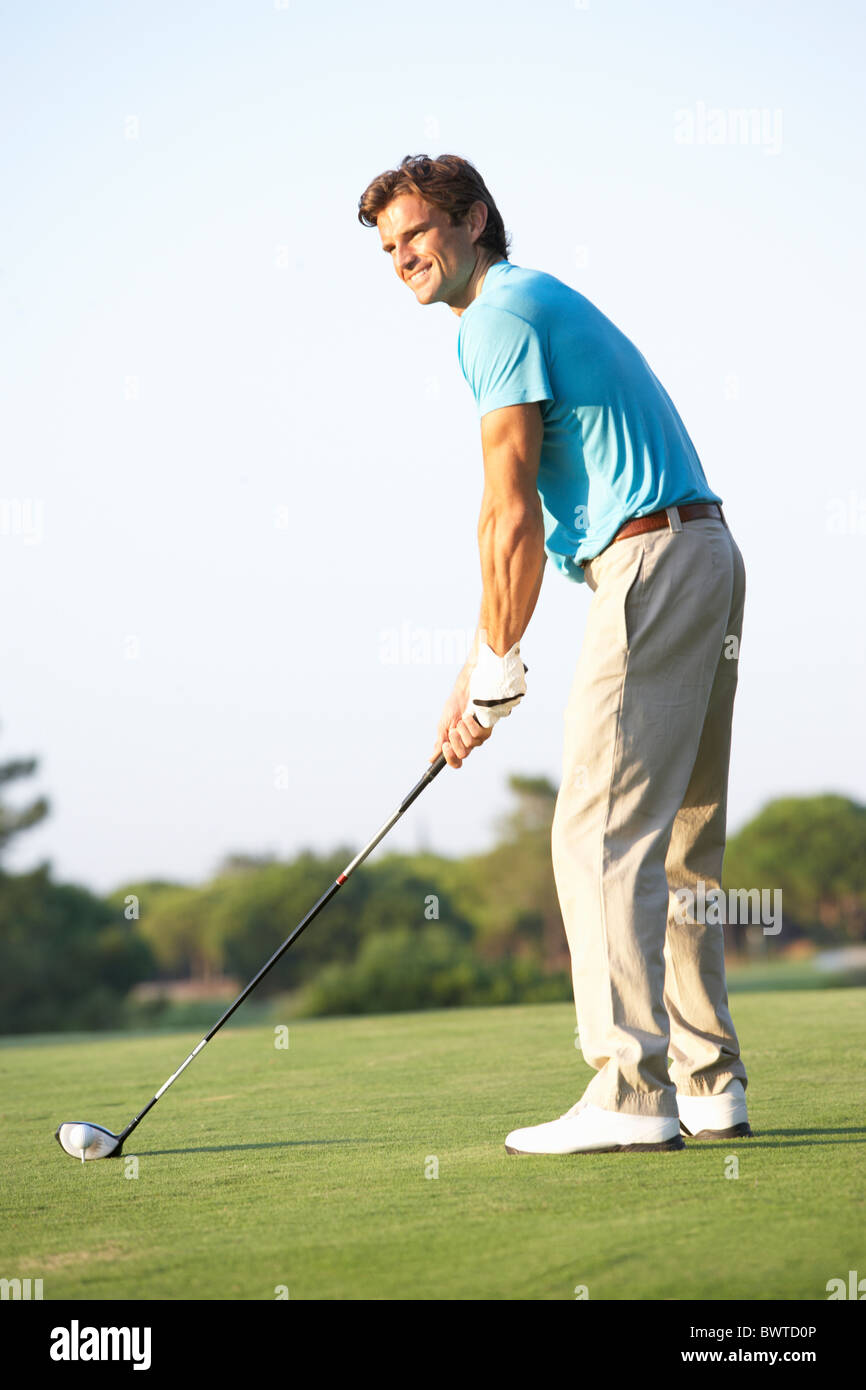 Teeing off hi-res stock photography and images - Alamy