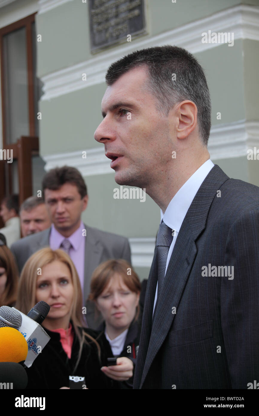 Russian billionaire Mikhail Prokhorov Stock Photo - Alamy