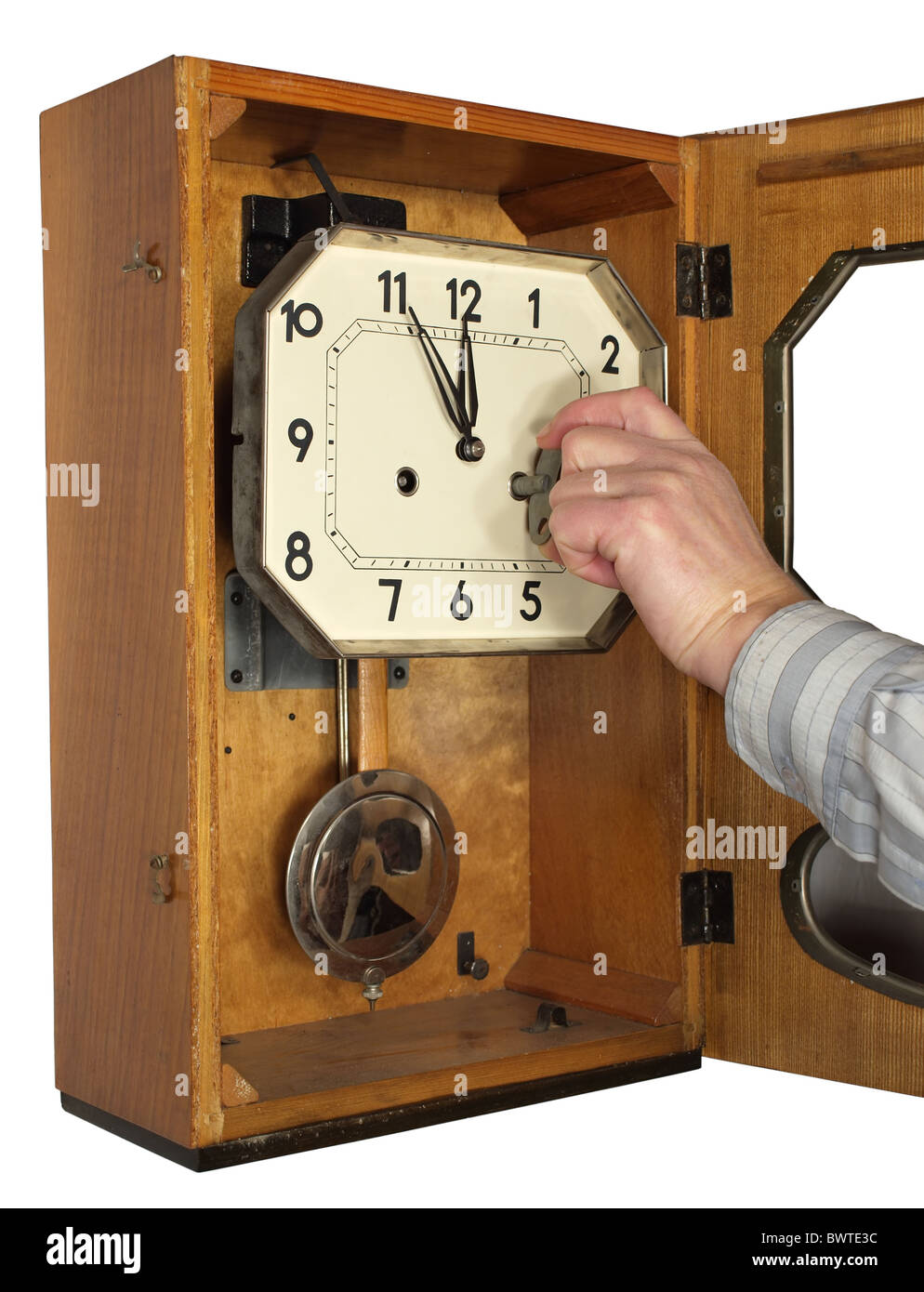 Welby Clock Winding Down Clipart