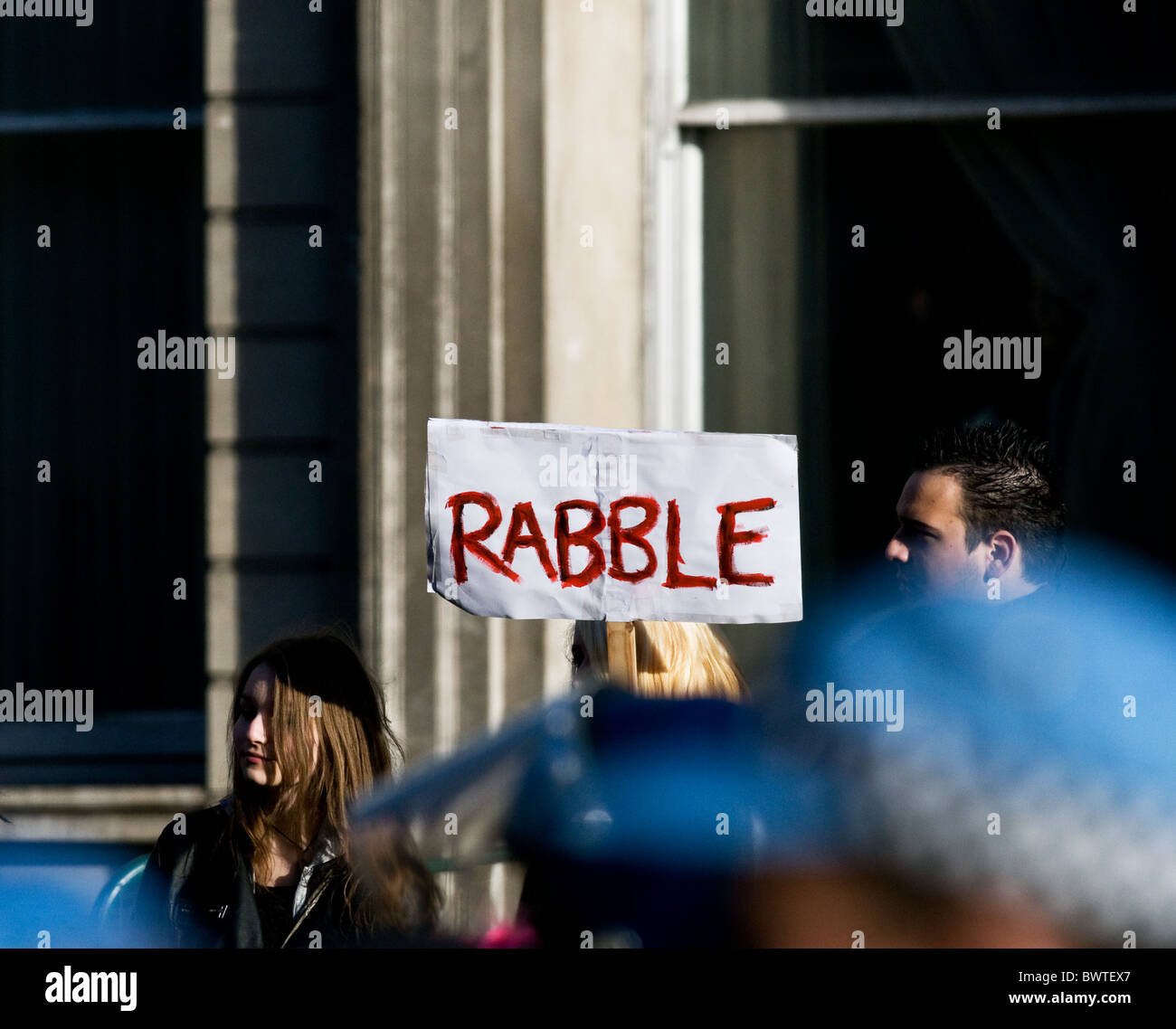 Protest Placard Student Demonstration Stock Photo - Alamy
