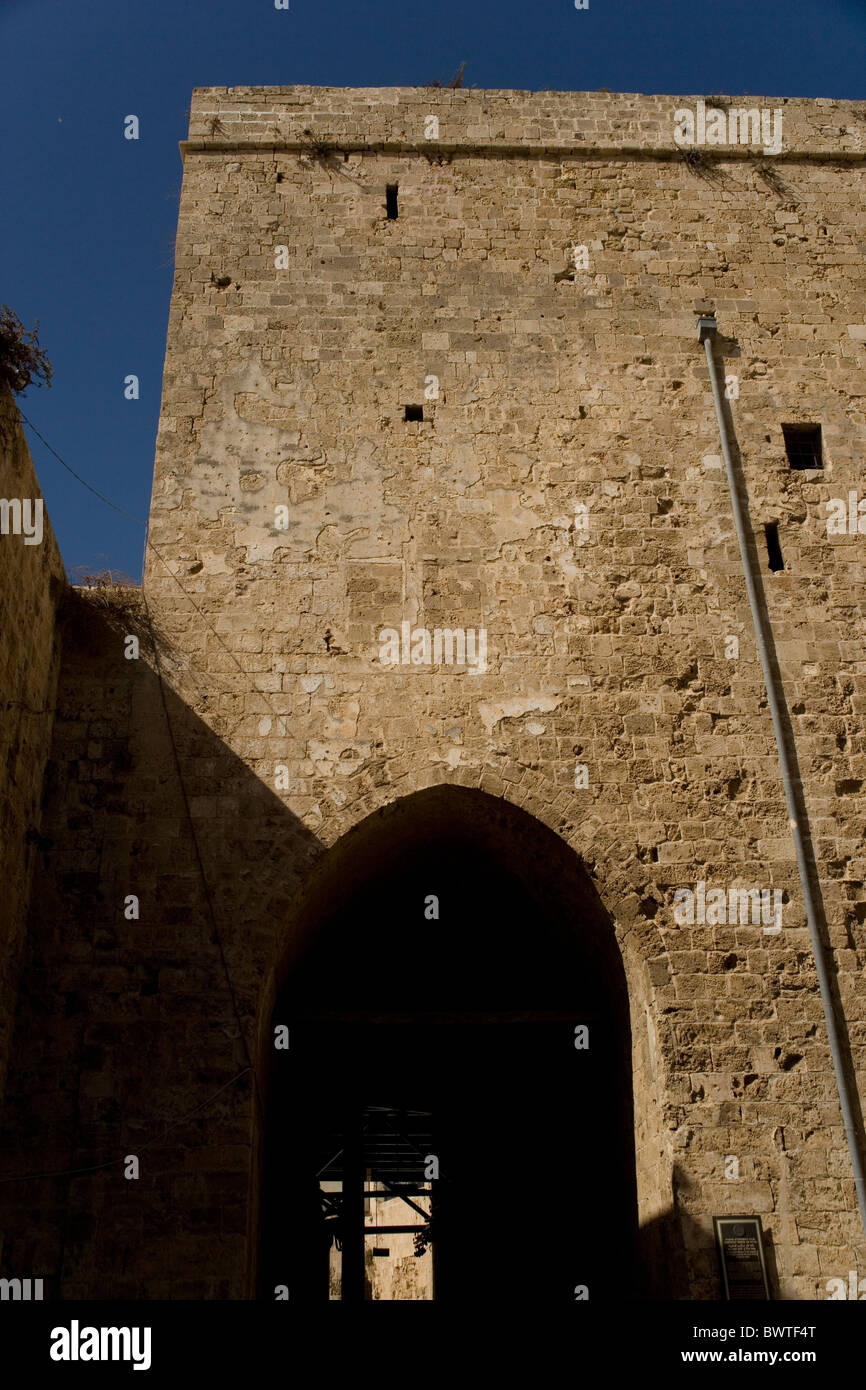 The Crusaders Citadel the Knights Hall in Acre,Israel Stock Photo - Alamy